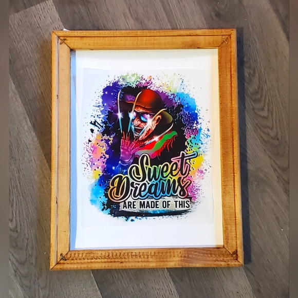 Hand Crafted | Wall Decor | Horror Reverse Canvas Pictures Halloween ...